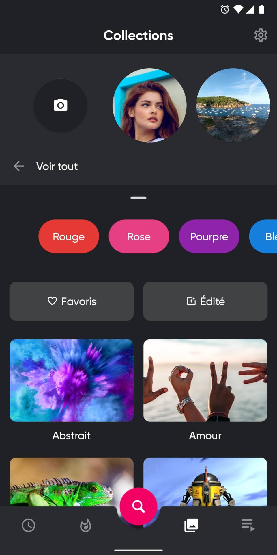App Fonds d'écran pour téléphones et tablettes Android | Wallery